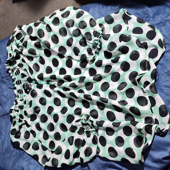 a.n.a | Tops | Ana Poka Dots Blouse Top | Poshmark